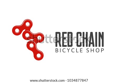 Logo Bike Chain Isolated Vector Illustration Vector de stock (libre de ...