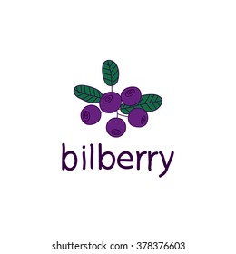 Set Aronia Berry Logo Template Stock Vector (Royalty Free) 1299660640