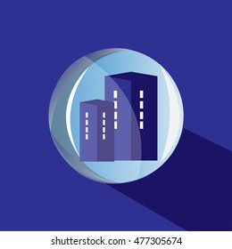 Logo Blue Building Vector Stock Vector (Royalty Free) 477305674 ...