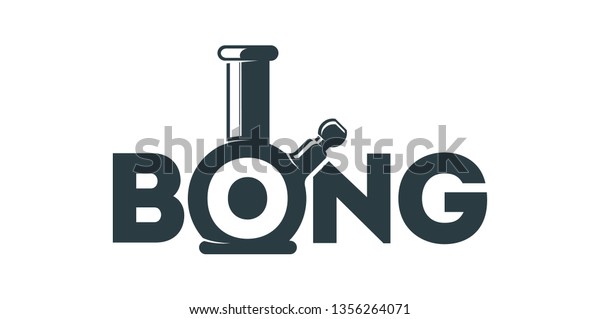 Logo Bong Lettering Logo Stock Vector (Royalty Free) 1356264071