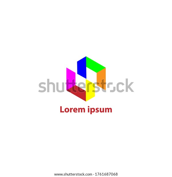 Logo Business Abstract Logos Form Parallelogram Stock Vector (Royalty ...