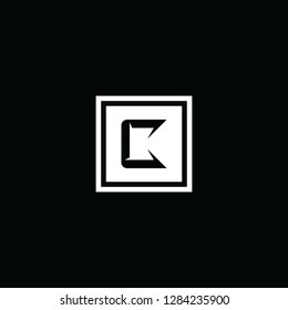 Logo C Black Background Stock Vector (Royalty Free) 1284235900 ...