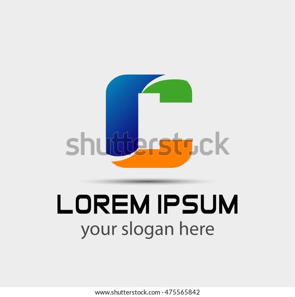 Logo C Letter Company Vector Design Stock Vector (Royalty Free ...