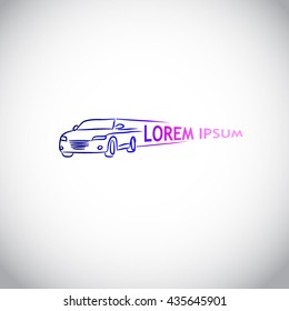 Logo Car Line Vector Stock Vector (Royalty Free) 435645901