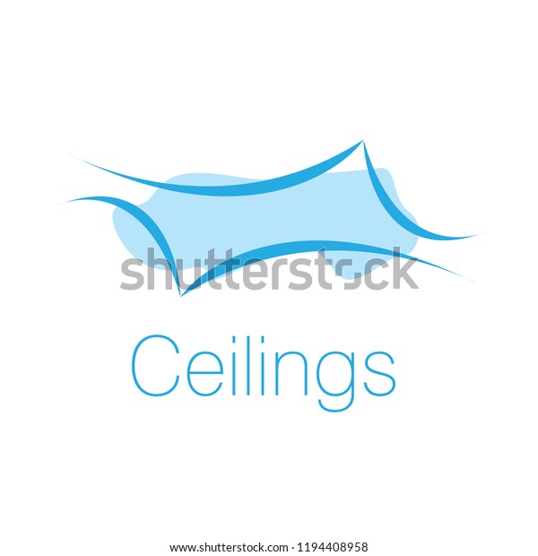 Logo Ceilings Tiles Floors Stretch Ceilings Stock Vector (Royalty Free ...