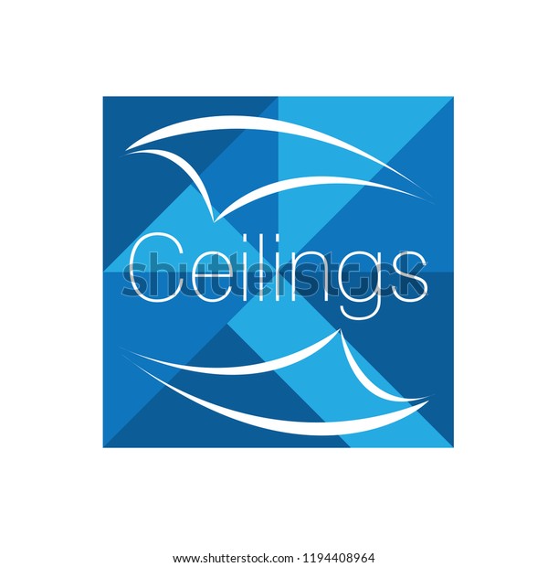 Logo Ceilings Tiles Floors Stretch Ceilings Stock Vector (Royalty Free ...