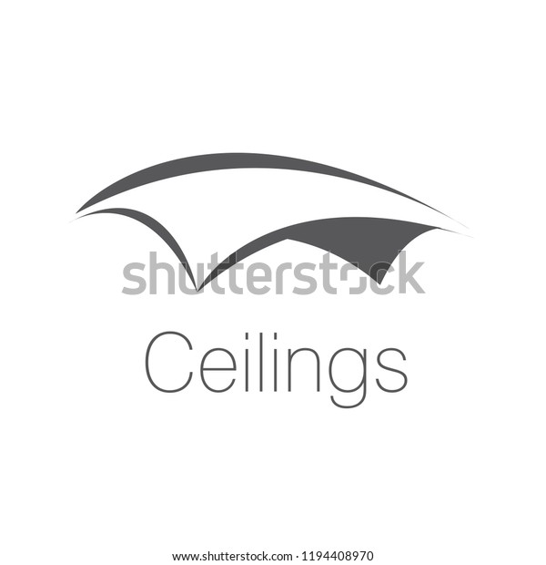 Logo Ceilings Tiles Floors Stretch Ceilings Stock Vector (Royalty Free ...