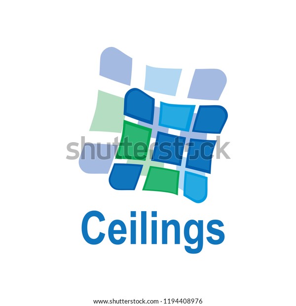 Logo Ceilings Tiles Floors Stretch Ceilings Stock Vector (Royalty Free ...