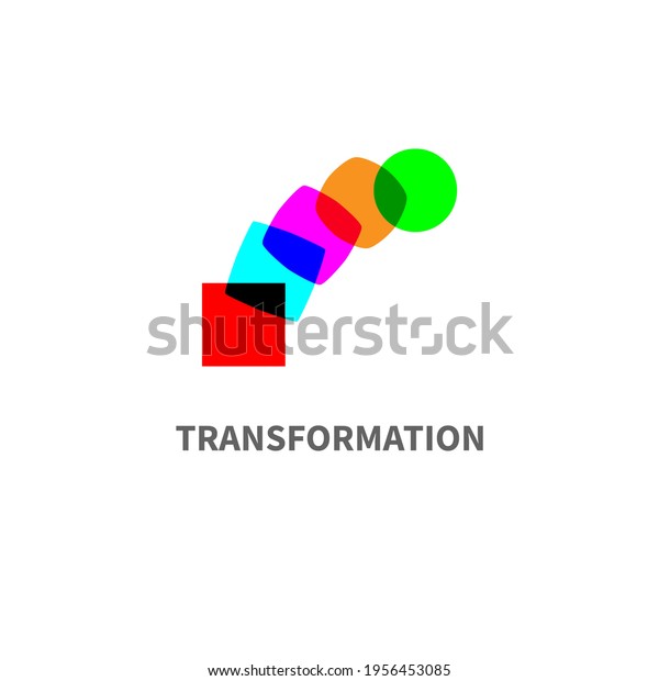 Logo Change Transformation Business Icon Innovation Stock Vector ...
