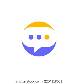 Logo Chatting App Vector Template Design Stock Vector (Royalty Free ...