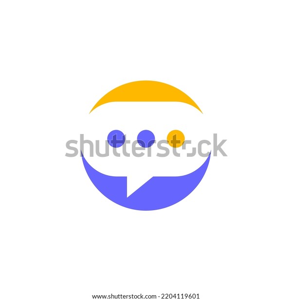 Logo Chatting App Vector Template Design Stock Vector (Royalty Free ...