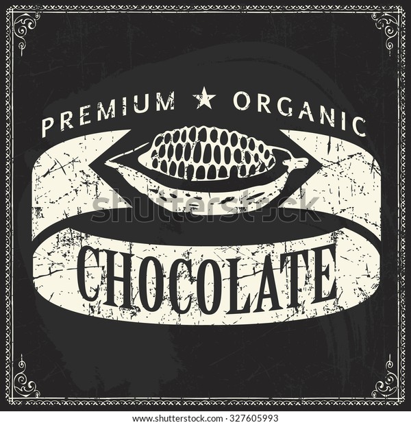 Logo Chocolate Vintage Vector Logo Template Stock Vector (Royalty Free ...