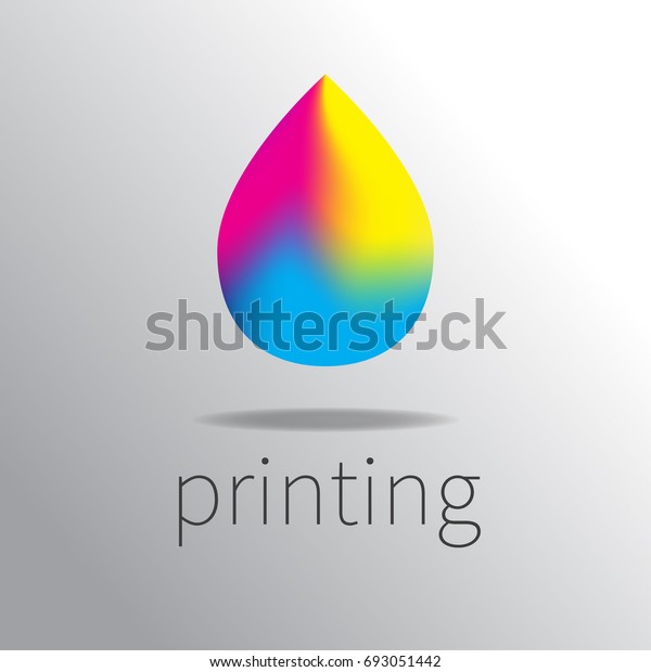 Logo Cmyk Color Model Icon Gradient Stock Vector (Royalty Free) 693051442