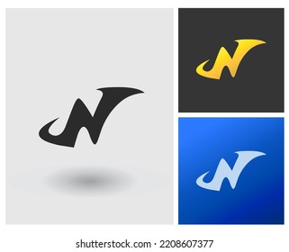 Logo Cn Letter Shape Initial Company Stock Vector (Royalty Free ...