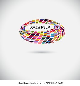 Logo Colored Rings Vector Stock Vector (Royalty Free) 333856769 ...