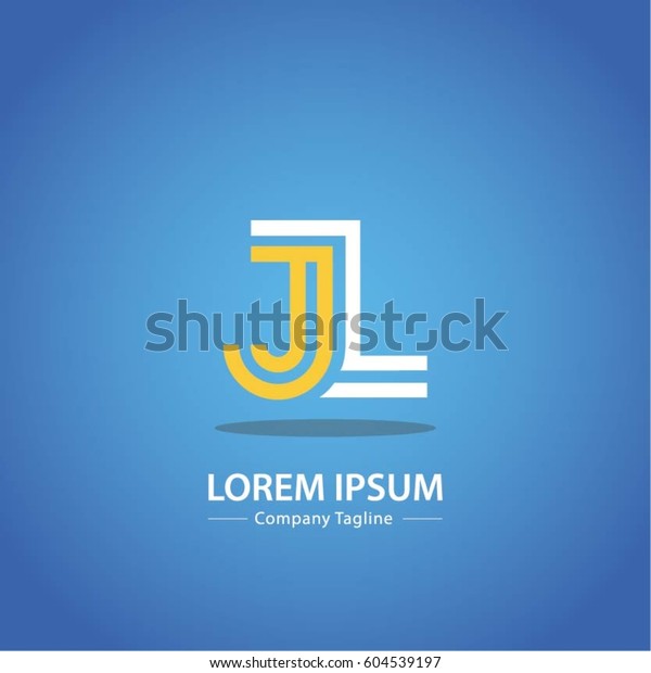 Logo Combinations Letter J L Stock Vector (Royalty Free) 604539197 ...