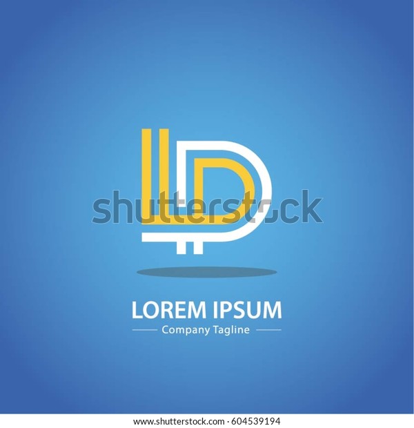 Logo Combinations Letter L P Stock Vector (Royalty Free) 604539194