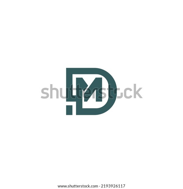 Logo Combined Letter D M Stock Vector (Royalty Free) 2193926117 ...