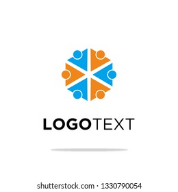 Logo Concept Community Organisation Stock Vector (Royalty Free ...