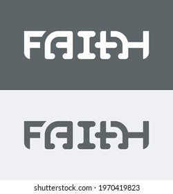 Logo Concept Faith Vector Logo Template Stock Vector (Royalty Free ...