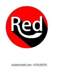 Logo Concept Illustration Red Word Circle Stock Vector (Royalty Free ...