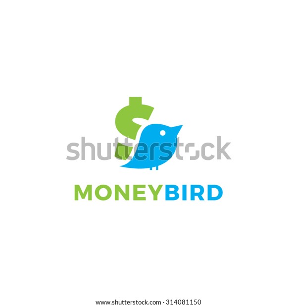 Logo Concept Money Bird Stock Vector (Royalty Free) 314081150 ...