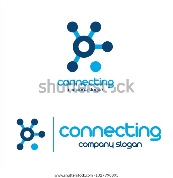 Logo Connecting Vintage Stock Vector (Royalty Free) 1027998895