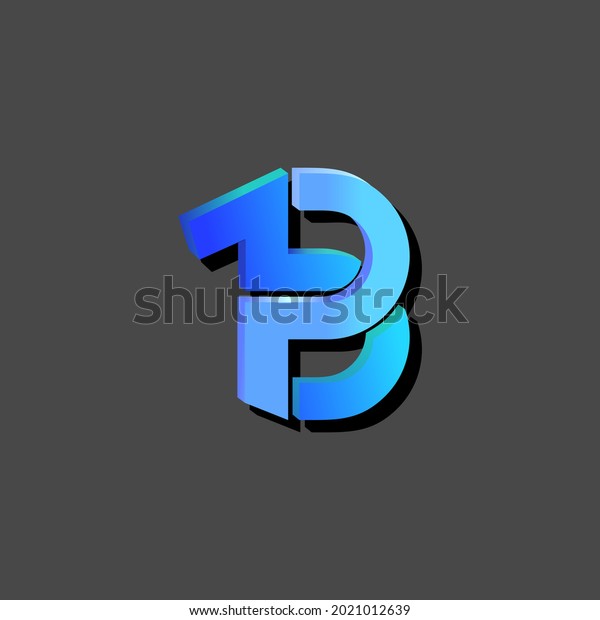 Logo Consists Letters 3 P Stock Vector (Royalty Free) 2021012639 ...