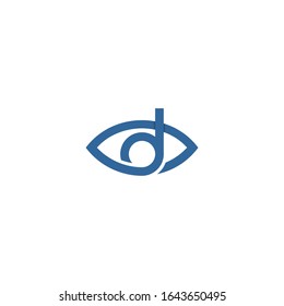 Logo D Eye Icon Vector Stock Vector (Royalty Free) 1643650495 ...