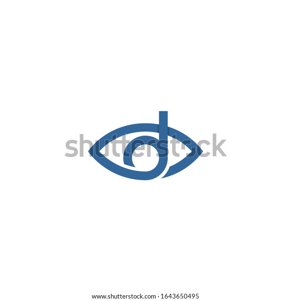 Logo D Eye Icon Vector Stock Vector (Royalty Free) 1643650495 ...