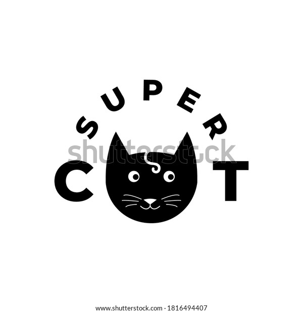 Logo Design About Super Cat Logo Stock Vector (Royalty Free) 1816494407 ...