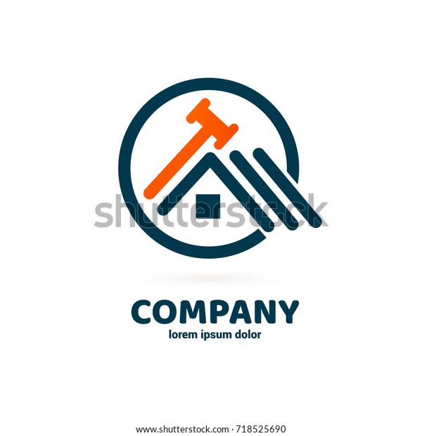 Logo Design Abstract Building Repair Vector: immagine vettoriale stock ...