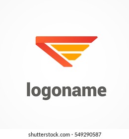 Logo Design Abstract Progress Vector Template Stock Vector (Royalty ...