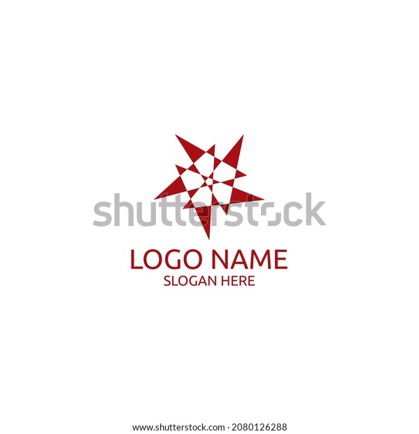 Logo Design Abstract Star Sign Branding Stock Vector (Royalty Free ...