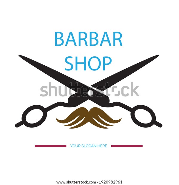 Logo Design Barbar Shop Vector Saloonlogo Stock Vector (Royalty Free ...
