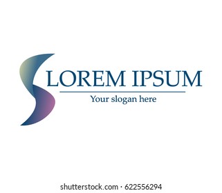 Logo Design Blue Colors On White Stock Vector (Royalty Free) 622556294 ...