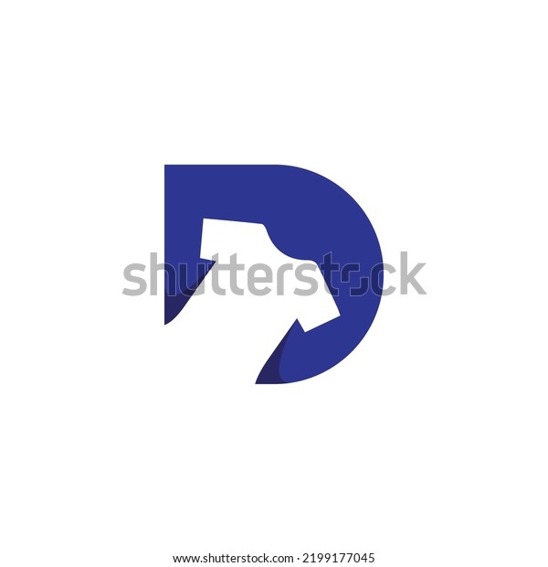 Logo Design Combination Dress Letter D Stock Vector (Royalty Free ...