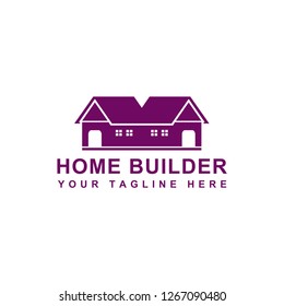 Creative Pink House Logo Design Vector Stock Vector (Royalty Free ...