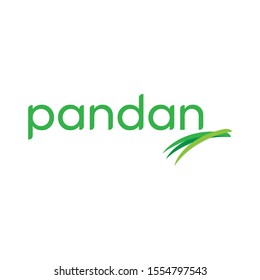 Logo Design Concept Green Pandan Leafs Stock Vector (Royalty Free ...