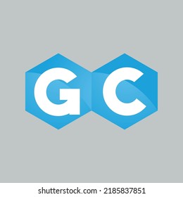 Logo Design Consisting Letters G C Stock Vector (Royalty Free ...
