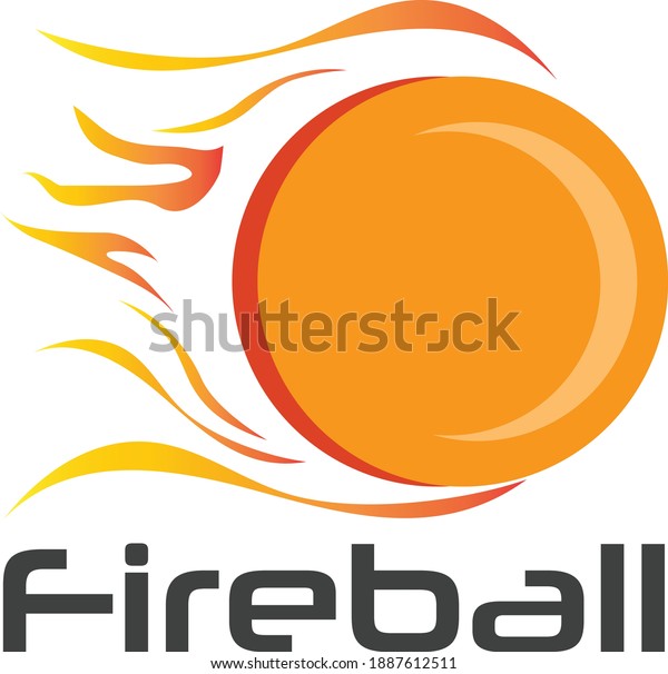Logo Design Fireball Summer Stock Vector (Royalty Free) 1887612511 ...
