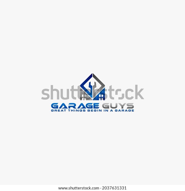 Logo Design Garage Guys Free Vector - Stock Image - Everypixel