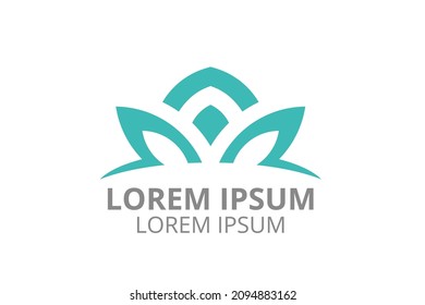 Logo Design Geometry Line Logo Silhouette Stock Vector (Royalty Free ...