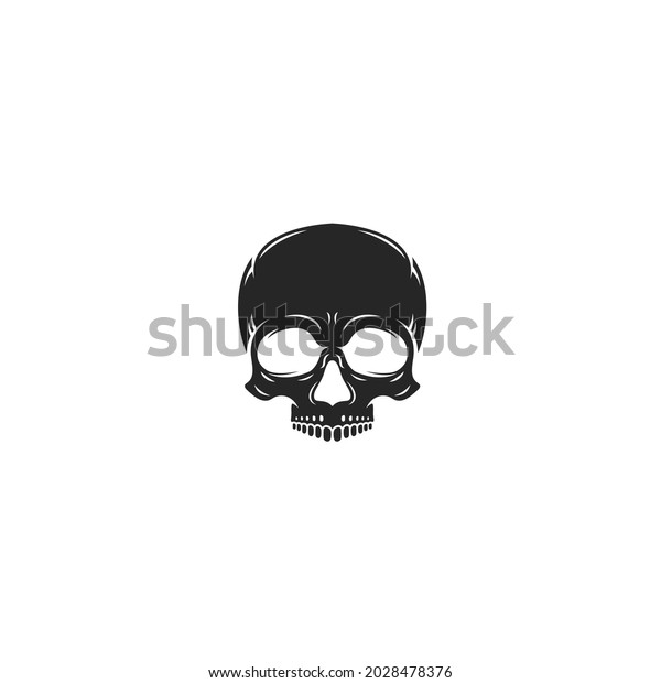 Logo Design Horror Emblem Head Skull Stock Vector (Royalty Free ...