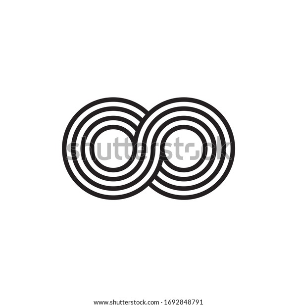 Logo Design Infinity Line Art Stock Vector (Royalty Free) 1692848791 ...