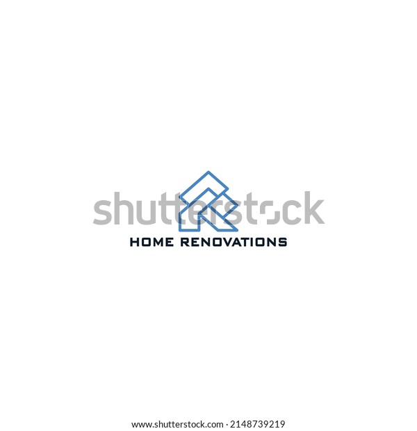 Logo Design Inspiration Home Builder Remodeler Stock Vector (Royalty ...