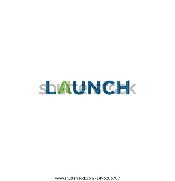 Logo Design Launch Letter Rocket Stock Vector (Royalty Free) 1496206709 ...