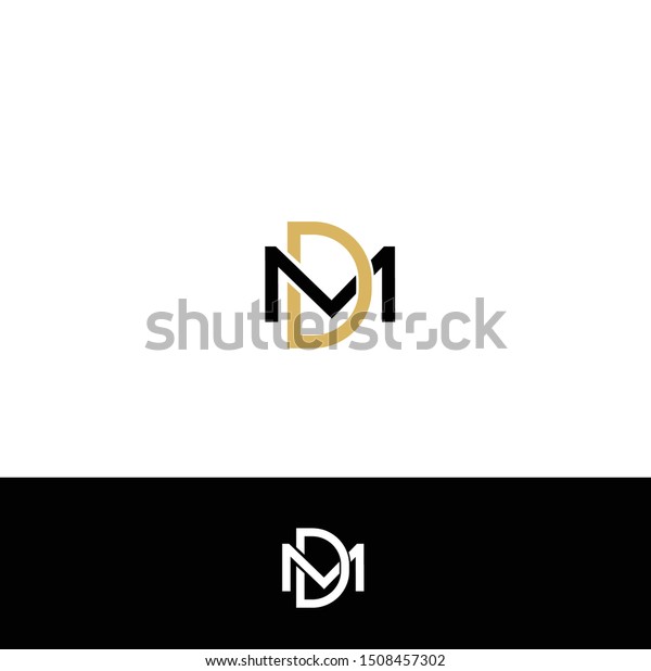 Logo Design Letter M D Stock Vector (Royalty Free) 1508457302