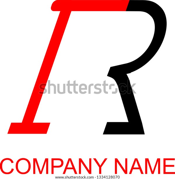 Logo Design Letter R Combination Red Stock Vector (Royalty Free ...