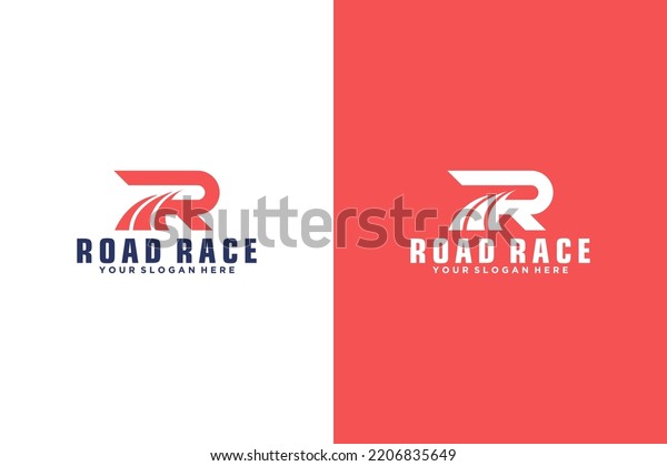 Logo Design Letter R Road Racing Stock Vector (Royalty Free) 2206835649 ...